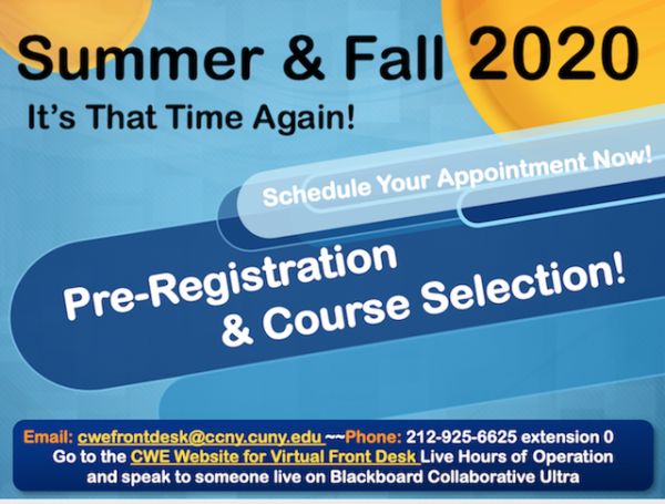 Registration Summer and Fall 2020 | The City College of New York