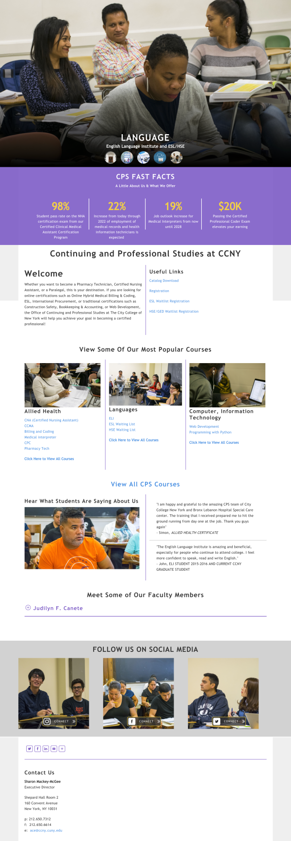 Home Example 2 | The City College of New York