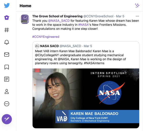 GSOE Twitter | The City College of New York