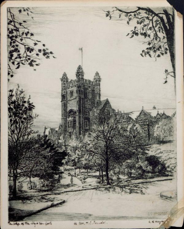 Shepard Hall Sketch | The City College of New York