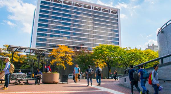 CCNY Campus with students | The City College of New York